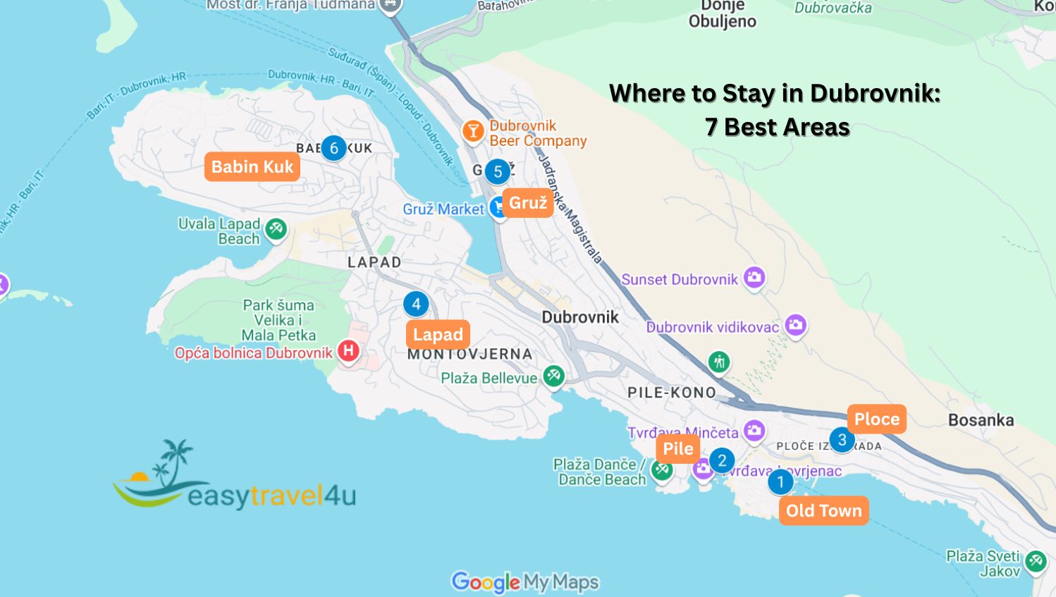 Where to Stay in Dubrovnik: 7 Best Areas - Easy Travel 4U